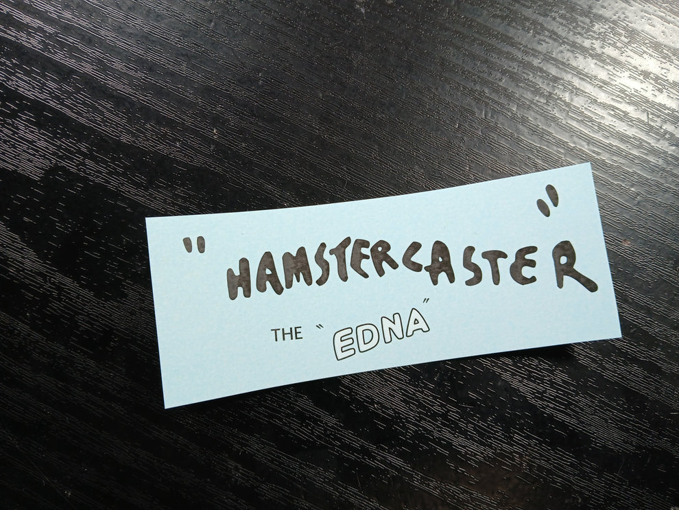 Kirk Hammett HAMPSTERCASTER THE EDNA Fernandes Guitar Headstock Decal ...